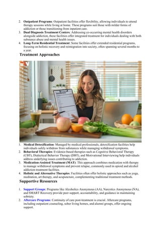 Addiction Treatment Facilities: Types, Approaches, and Supportive ...