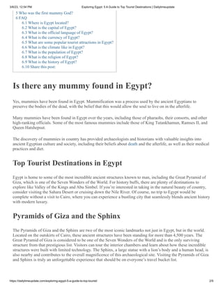 Exploring Egypt_ 5 A Guide to Top Tourist Destinations ...