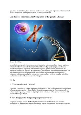 What is Epigenetic Changes? Understanding Their Role in Health and Disease | The Lifesciences ...