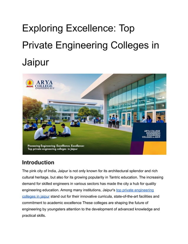 Exploring Excellence_ Top Private Engineering Colleges in Jaipur.pdf