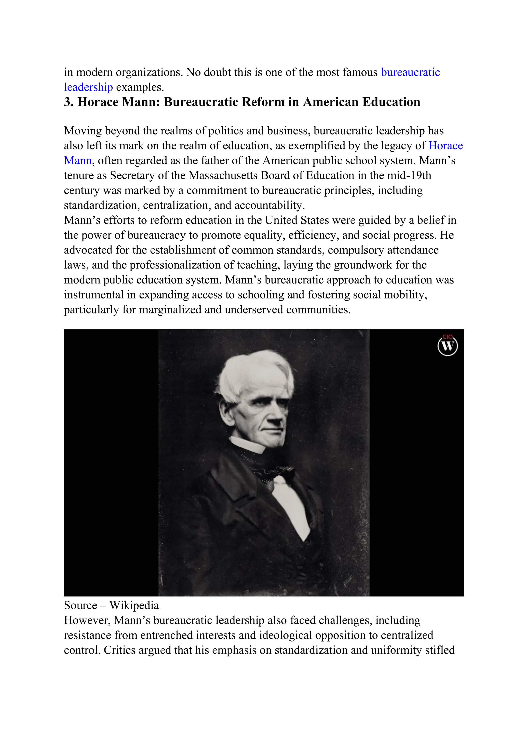 3 Famous Bureaucratic Leadership Examples: Lessons from History | CIO ...