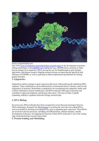 Top 10 Molecular Biology Research Topics: You Should Know | The ...