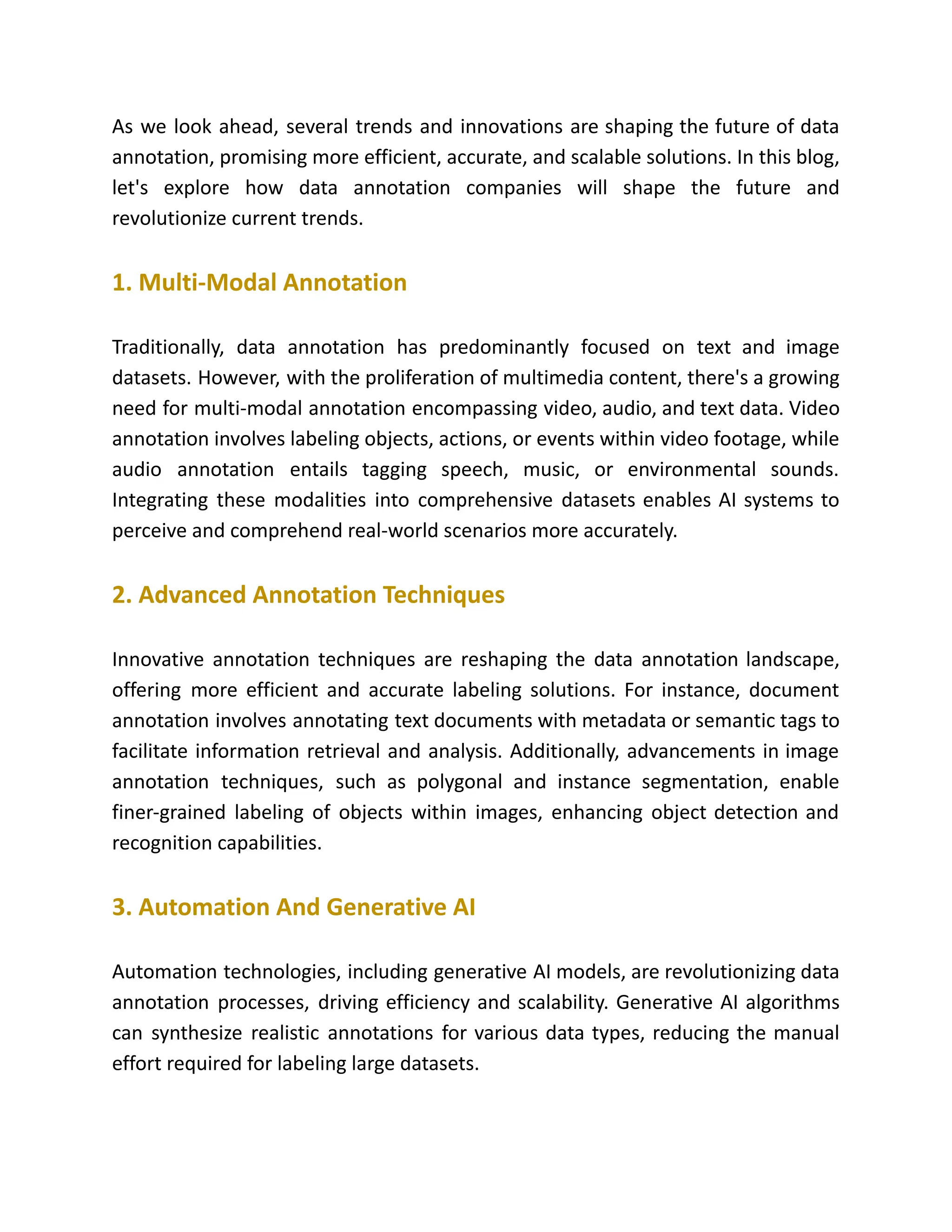 Exploring Future Trends And Innovations In Data Annotation Pdf Databases Computer Software