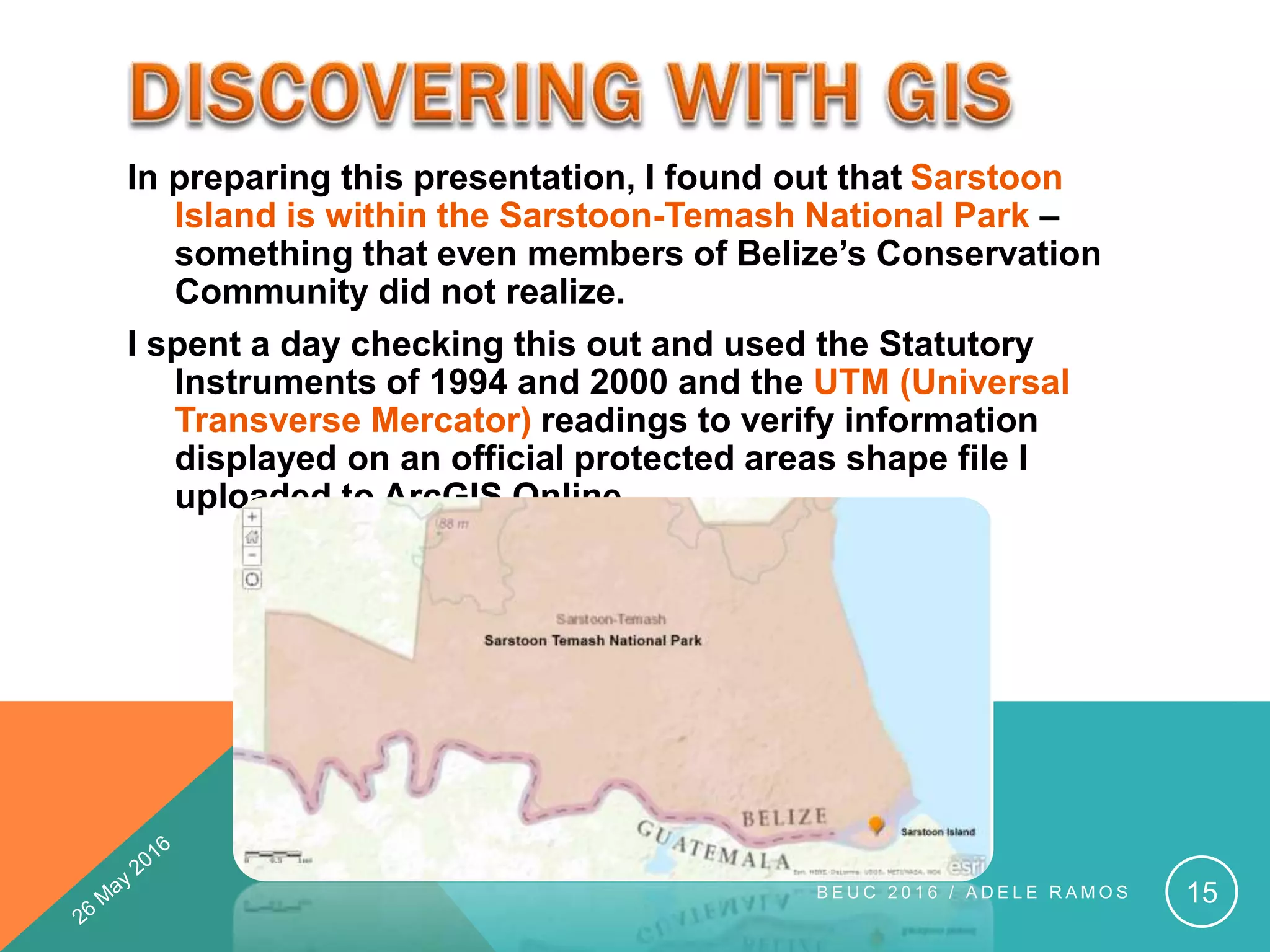 Exploring GIS: Boundaries of Belize | PPTX