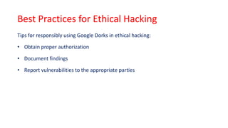 Exploring Google Dorks for Ethical Hacking.pptx