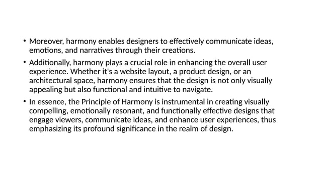 Exploring Harmony Principle of Design | Artiegenius | PPT