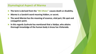 Exploring Hidden Secrets & Techniques of Marma Therapy | PPT