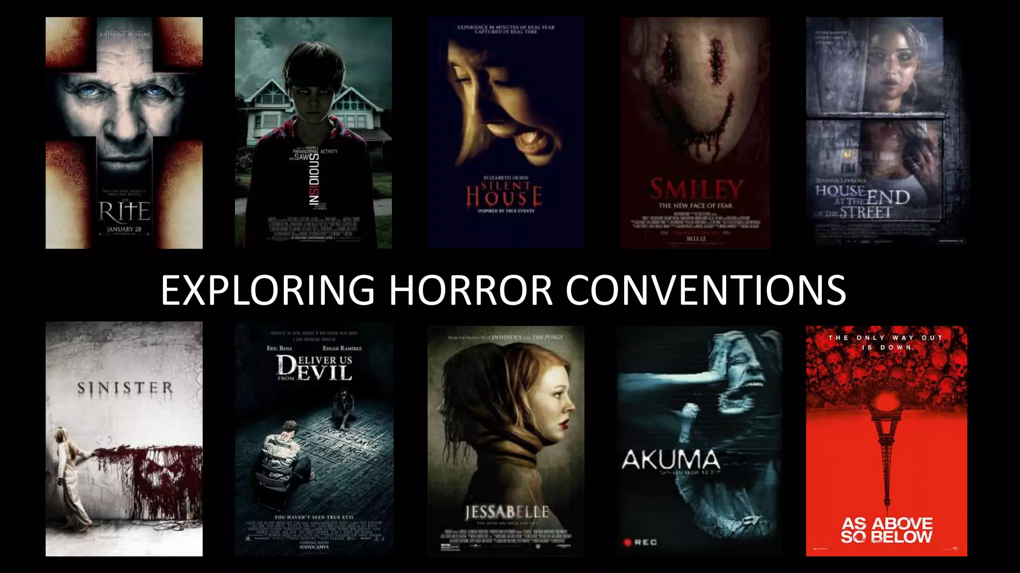 Exploring horror conventions | PPTX