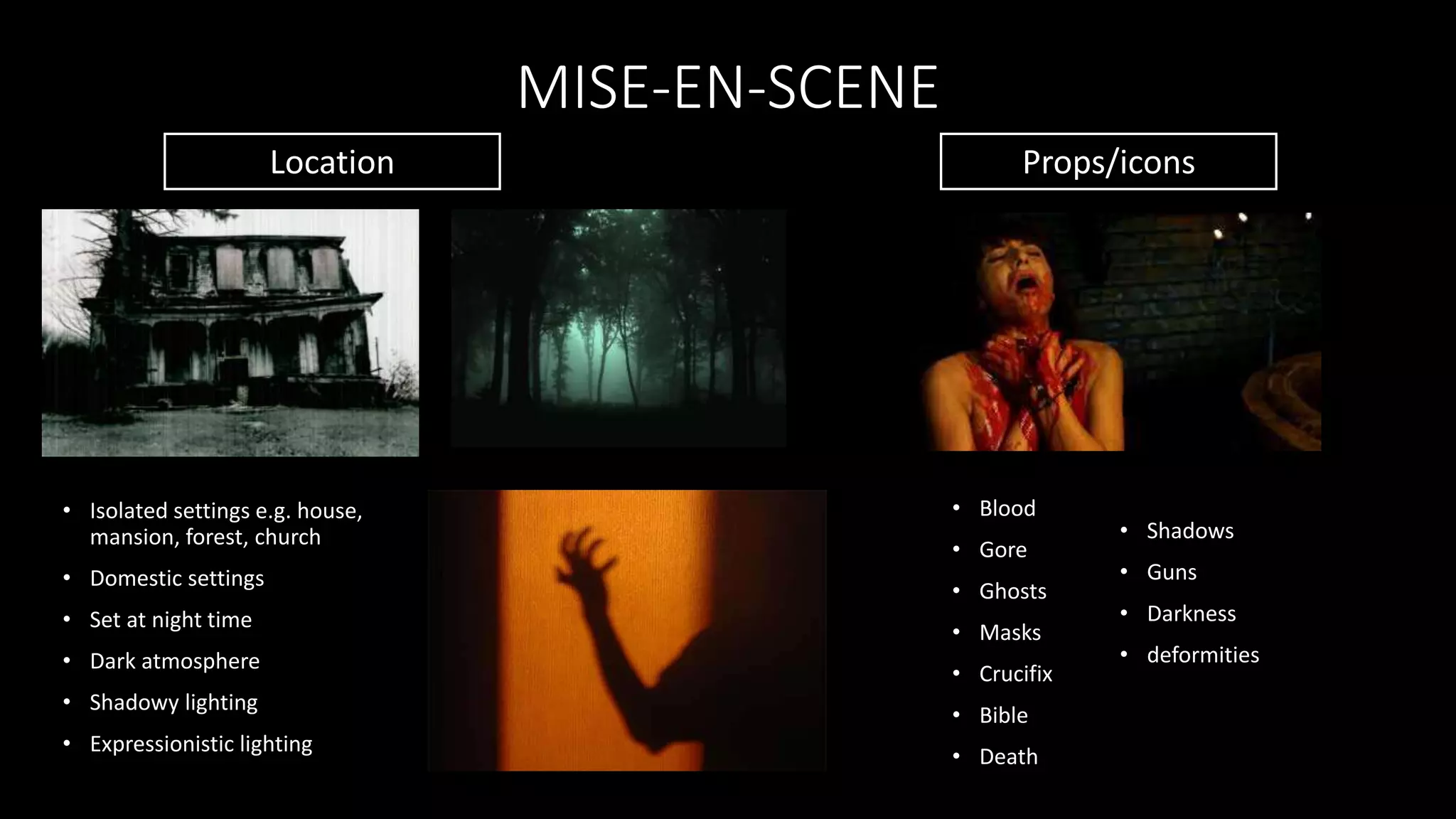 Exploring horror conventions | PPTX