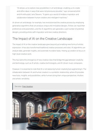 Exploring How AI is Transforming the Creative Industries | PDF