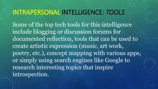 Exploring how technology caters to your students multiple intelligences ...