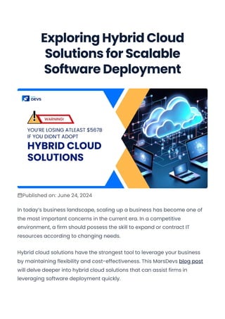 Exploring Hybrid Cloud Solutions for Scalable Software Deployment.pdf