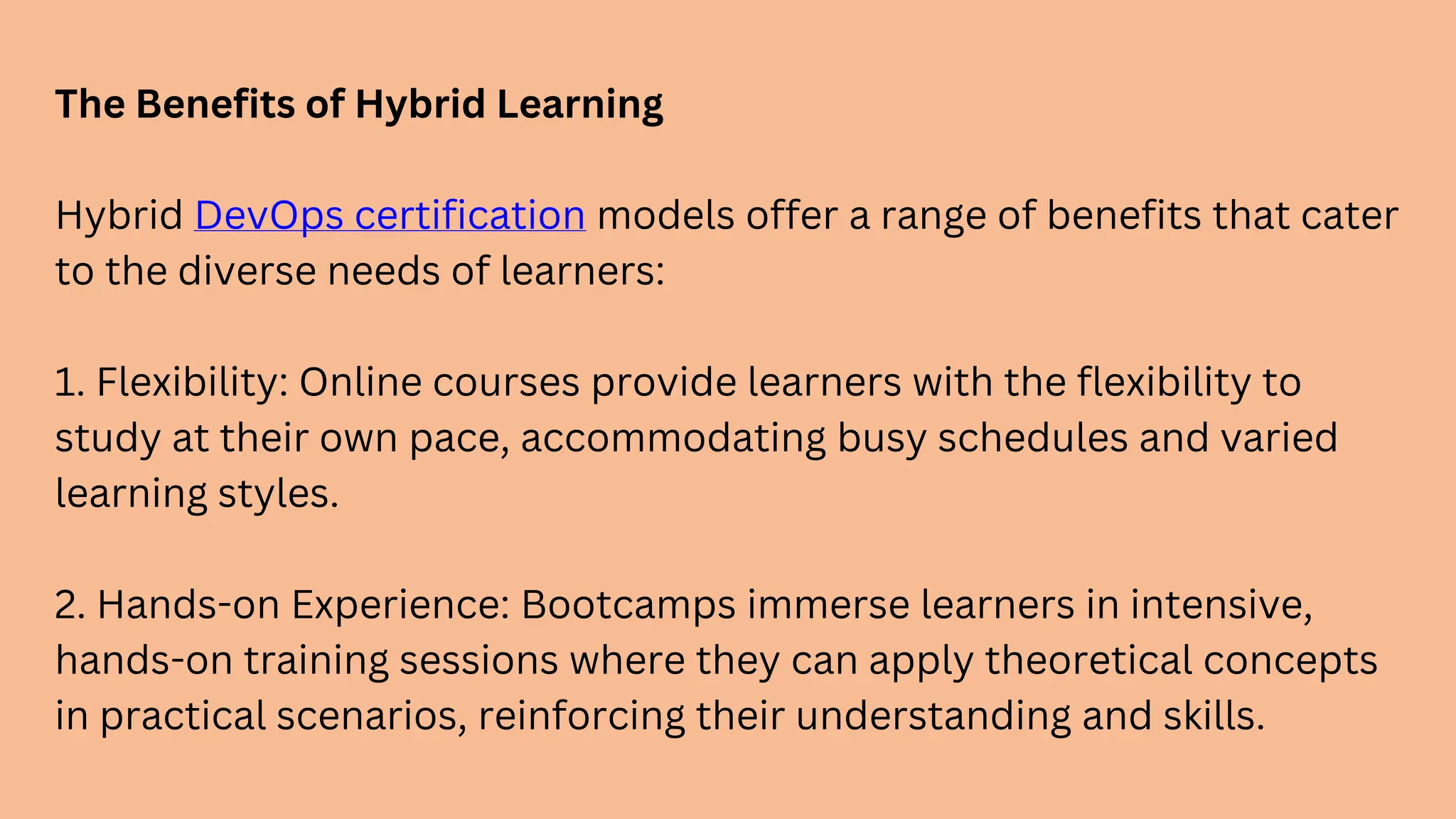 Exploring Hybrid Devops Certification Models Online Bootcampspptx