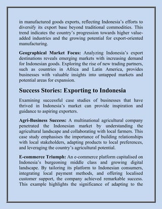 Exploring Indonesia’s Export Data Insights into a Growing Global Trade ...