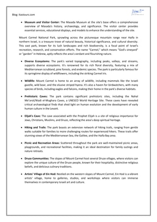 Exploring Israel’s Natural Treasures: 6 National Parks You Should Visit ...