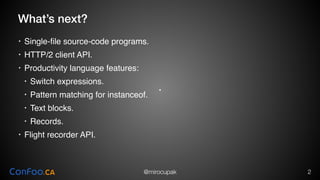 Exploring the last year of Java | PPT