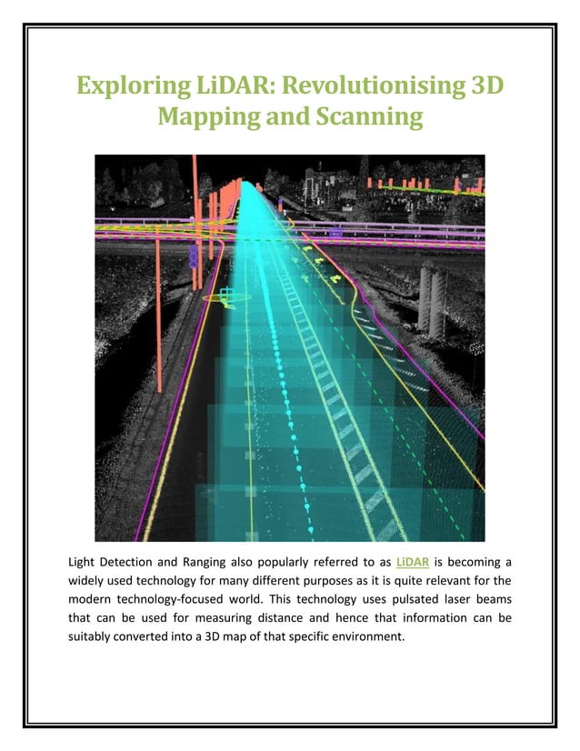 Exploring LiDAR Revolutionising 3D Mapping and Scanning.pdf