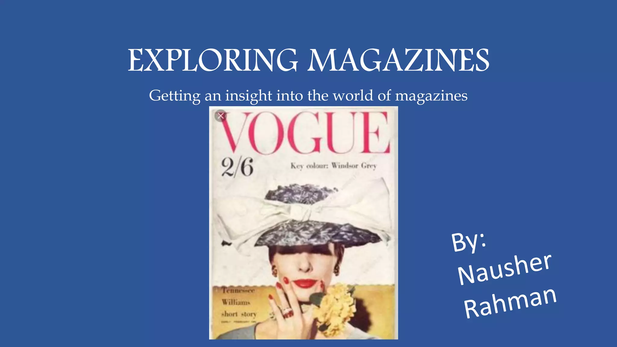 Exploring magazines | PPTX