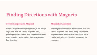 EXPLORING MAGNETS.pdf/6th Science curiosity | PDF