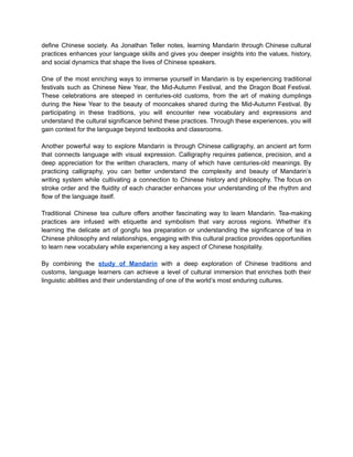 Exploring Mandarin Through Chinese Traditions and Customs_ A Path to ...