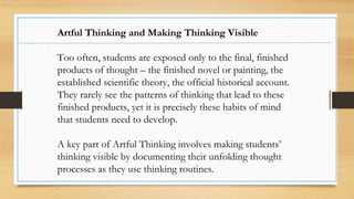 Exploring People Through the Lens of Visible Thinking Routines NCSS2017 ...
