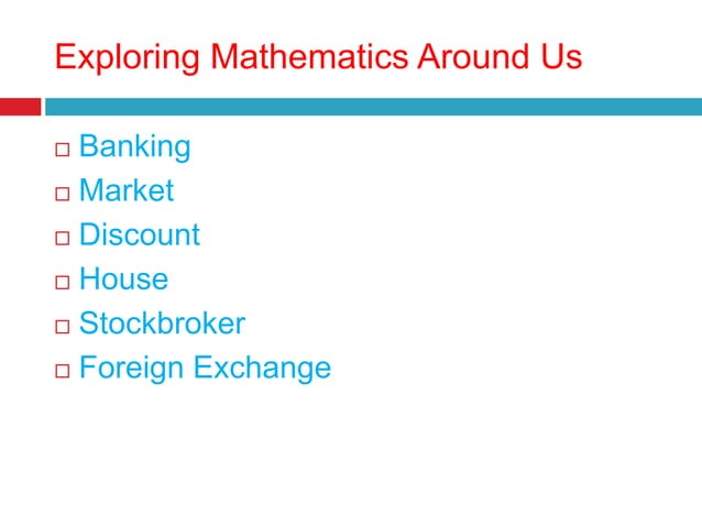 Exploring maths around us | PPTX