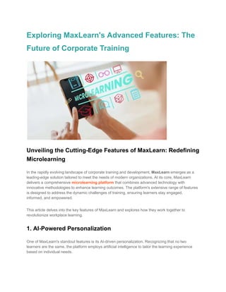 Exploring MaxLearn's Advanced Features_ The Future of Corporate Training.pdf