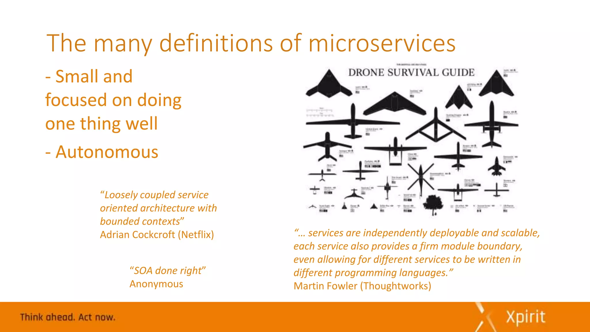 Exploring microservices in a Microsoft landscape | PPTX