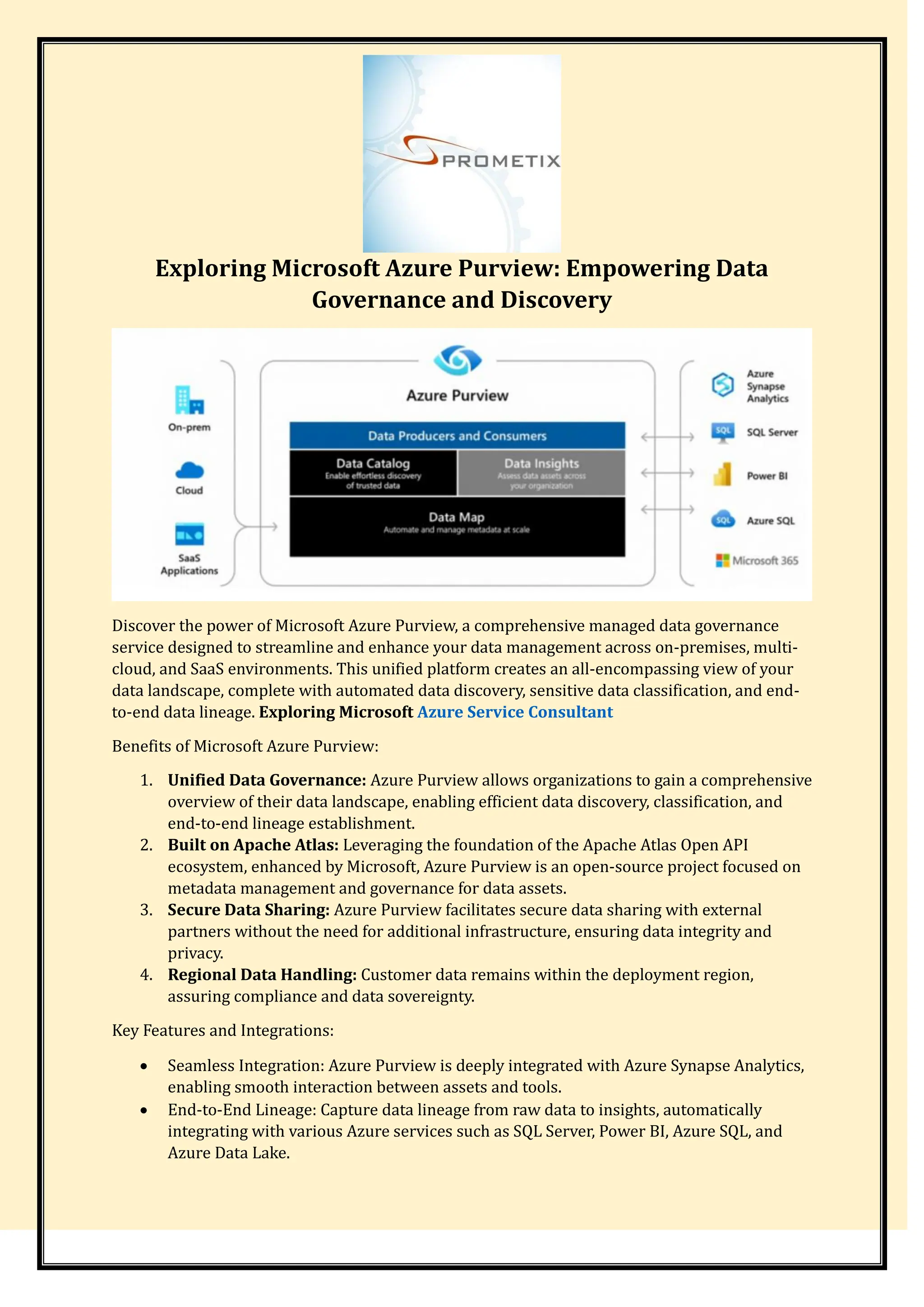 Exploring Microsoft Azure Purview by Certified Azure Service Consultant Sydney | PDF