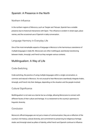 Exploring Morocco's Official Languages_ A Multilingual Tapestry.pdf