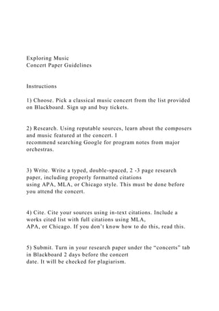 Exploring Music Concert Paper Guidelines Instructions.docx