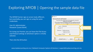 Exploring myob | PPSX