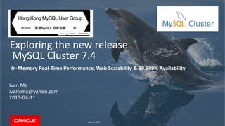 Exploring mysql cluster 7.4 | PPT