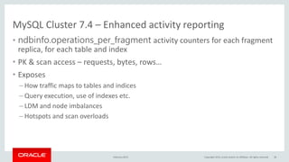 Exploring mysql cluster 7.4 | PPT
