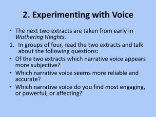 Exploring narrative voice | PPTX