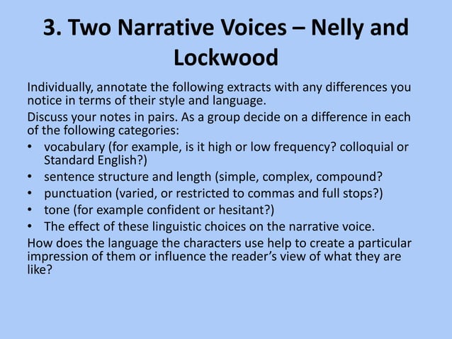 Exploring narrative voice | PPT