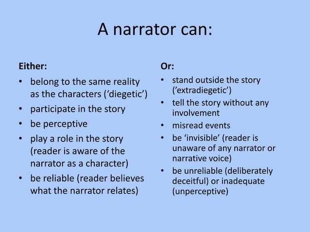 Exploring narrative voice | PPT