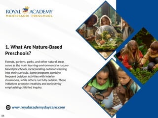 Exploring Nature-Based Preschool Programs | PPTX