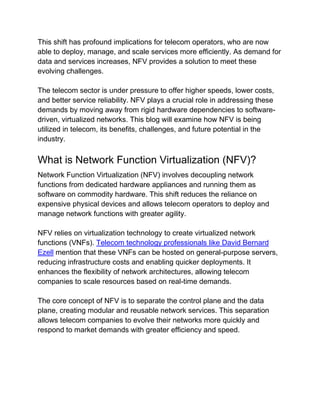 Exploring Network Function Virtualization (NFV) in Telecom with Telecom ...