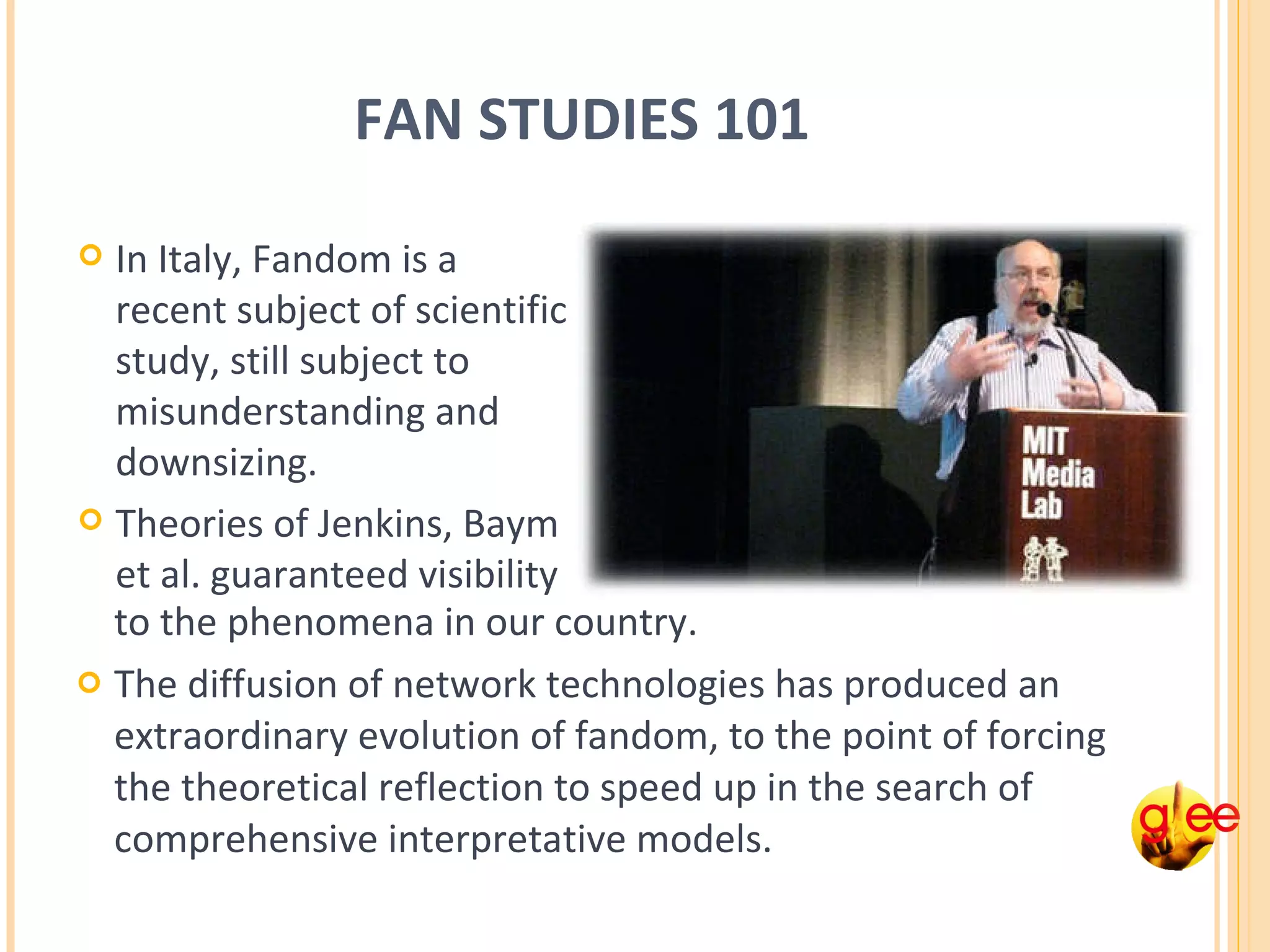Exploring new forms of fandom | PPT