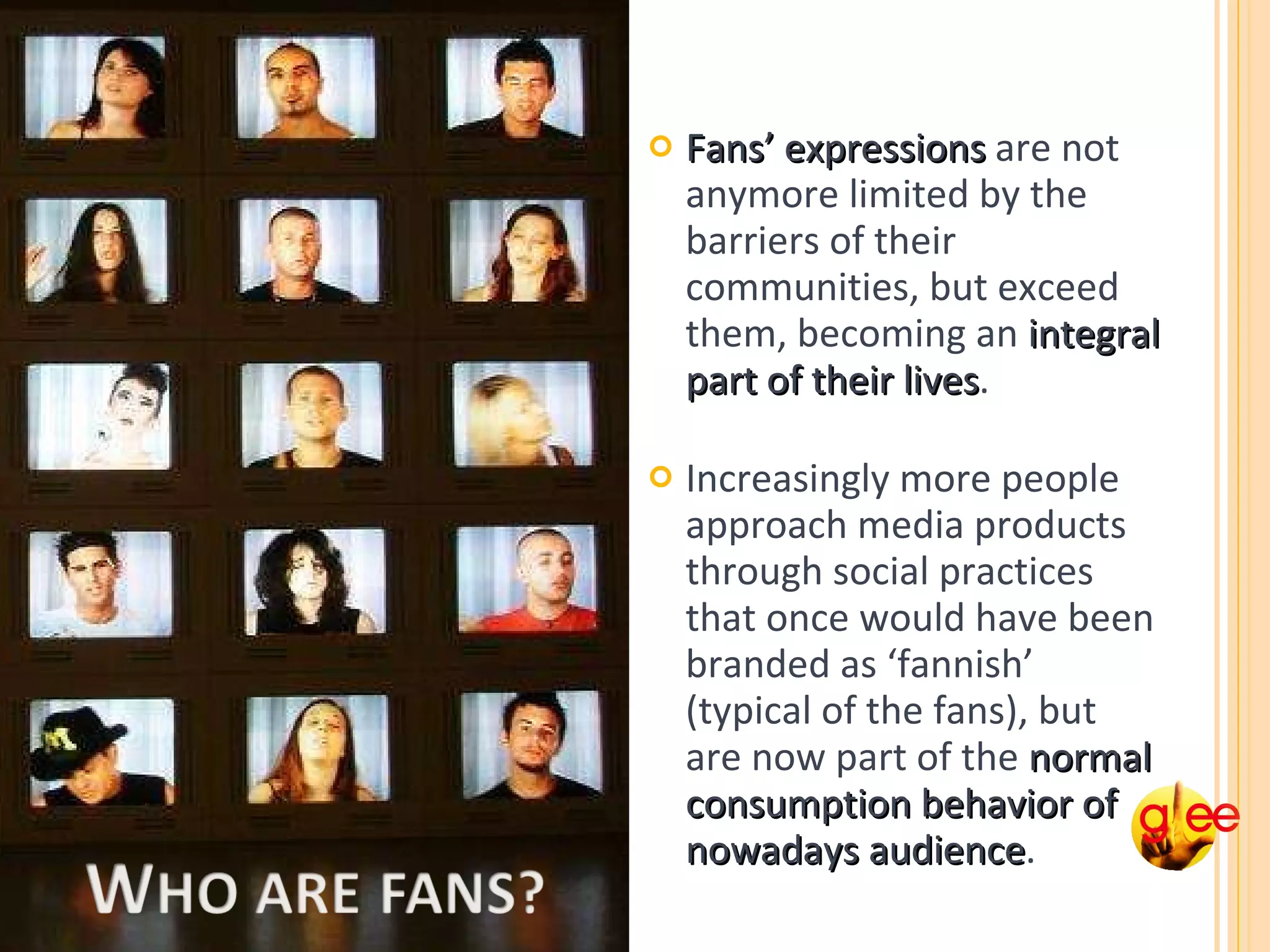 Exploring new forms of fandom | PPT