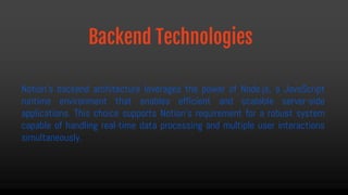Exploring Notion: The Tech Stack Behind the Popular Tool | PPTX