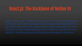 Exploring Notion: The Tech Stack Behind the Popular Tool | PPTX