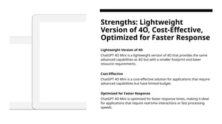 Exploring OpenAI Models: Strengths and Weaknesses | PPTX