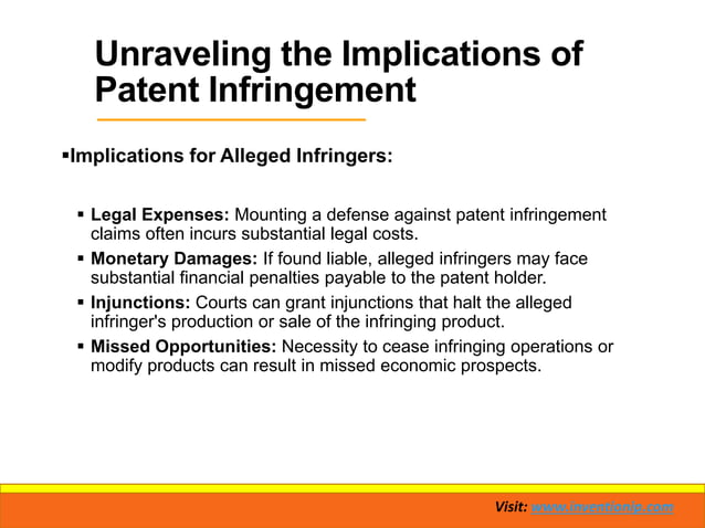 Exploring Patent Infringement in the USA Types and Implications.pptx