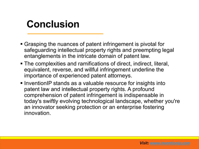 Exploring Patent Infringement in the USA Types and Implications.pptx