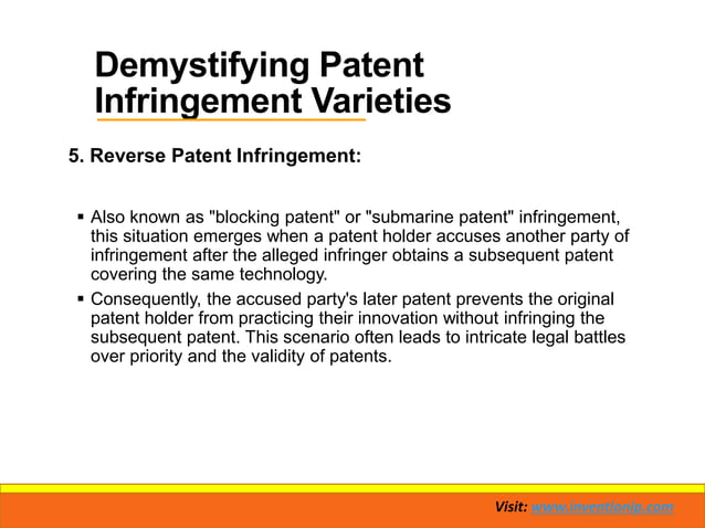 Exploring Patent Infringement in the USA Types and Implications.pptx