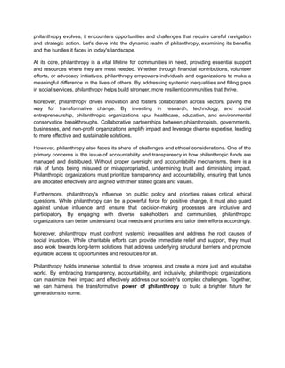 Exploring Philanthropy_ Nurturing Progress Amidst Challenges by Collin ...