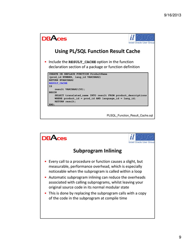 Exploring Plsql New Features Best Practices September 2013 Pdf