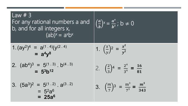 Exploring positive integral exponents | PPTX | Physics | Science